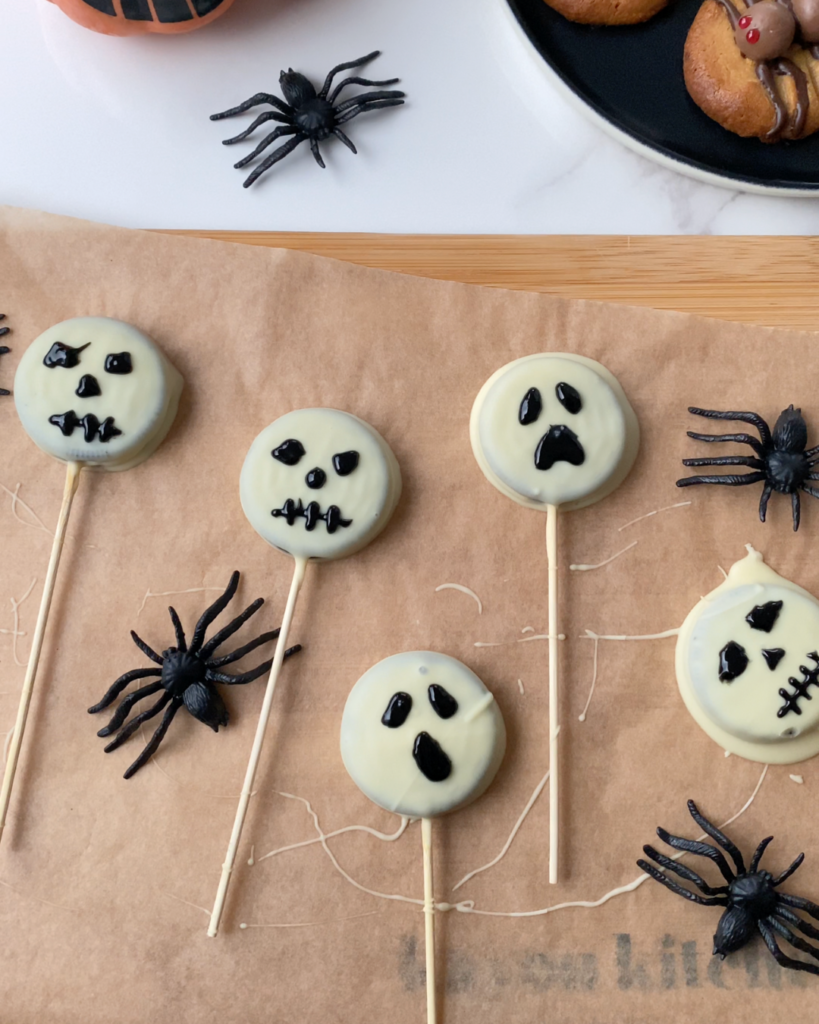 Easy Spooky Cookies - Oreo Ghost Cookies for Halloween