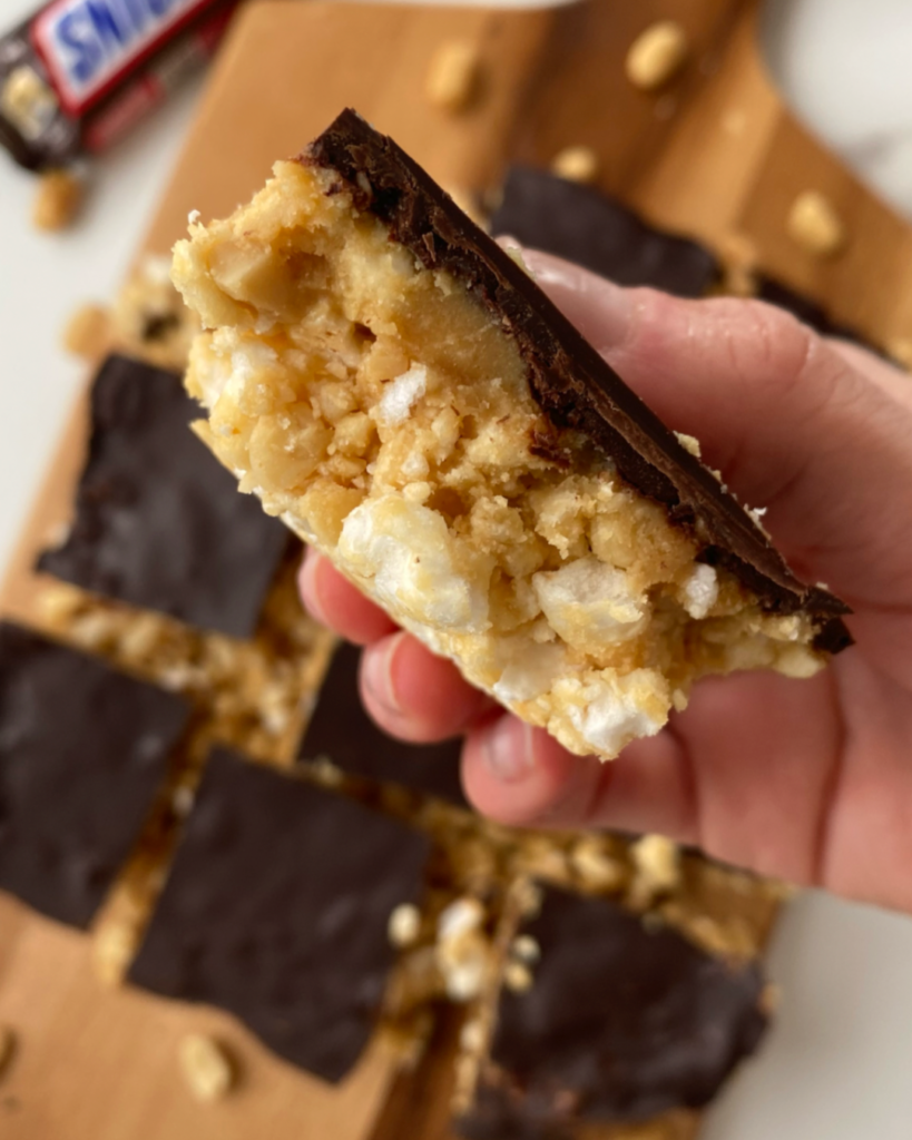 Rice cake 'Snickers' Bars Recipe (sugar free, vegan) - by kayou